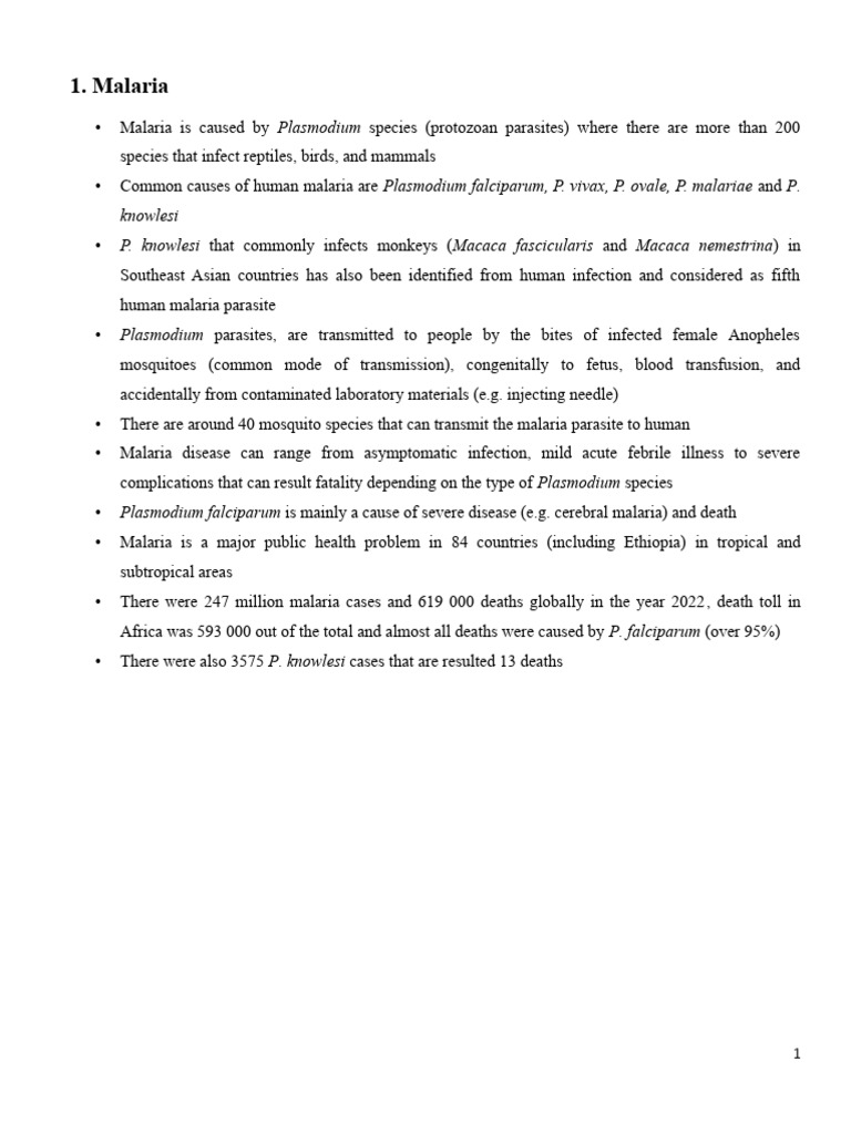 Nervous System Module (Parasitology) | PDF | Plasmodium | Malaria Nervous System Module (Parasitology) | PDF | Plasmodium | Malaria