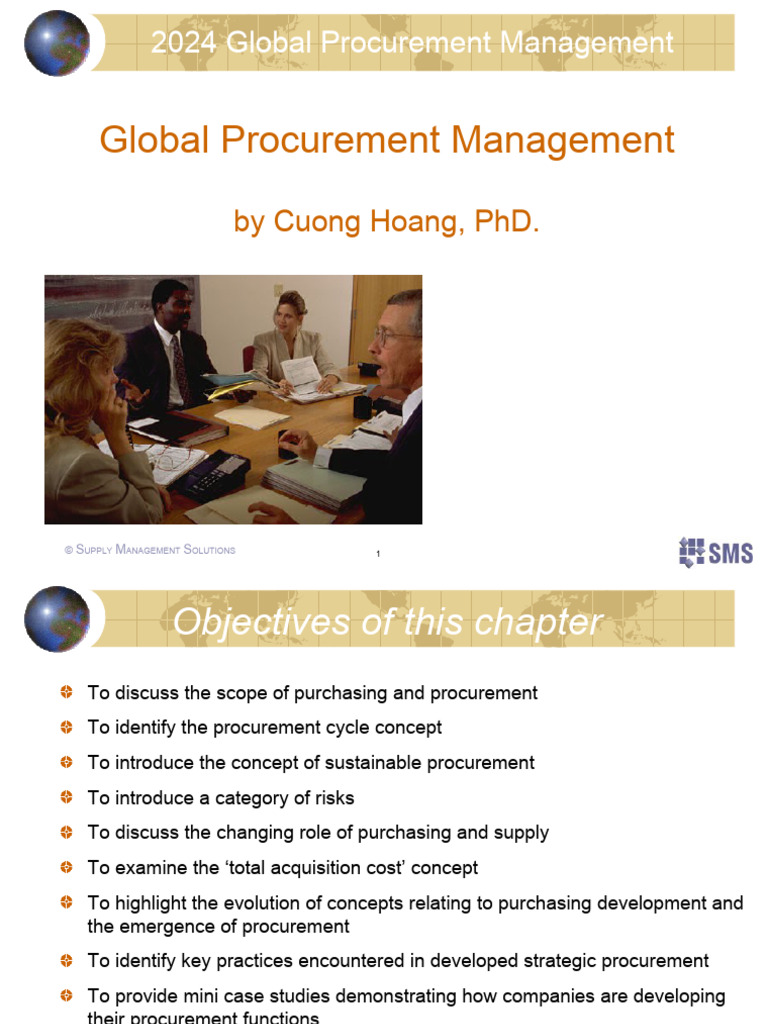 Global Procurement Management - Chapter 1 | PDF | Procurement | Supply Chain