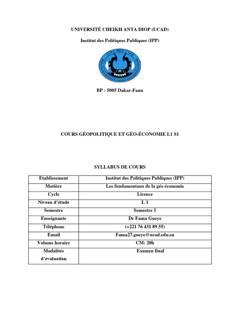 Géoéconomie : Fondements et enjeux globaux | PDF | Géopolitique | État