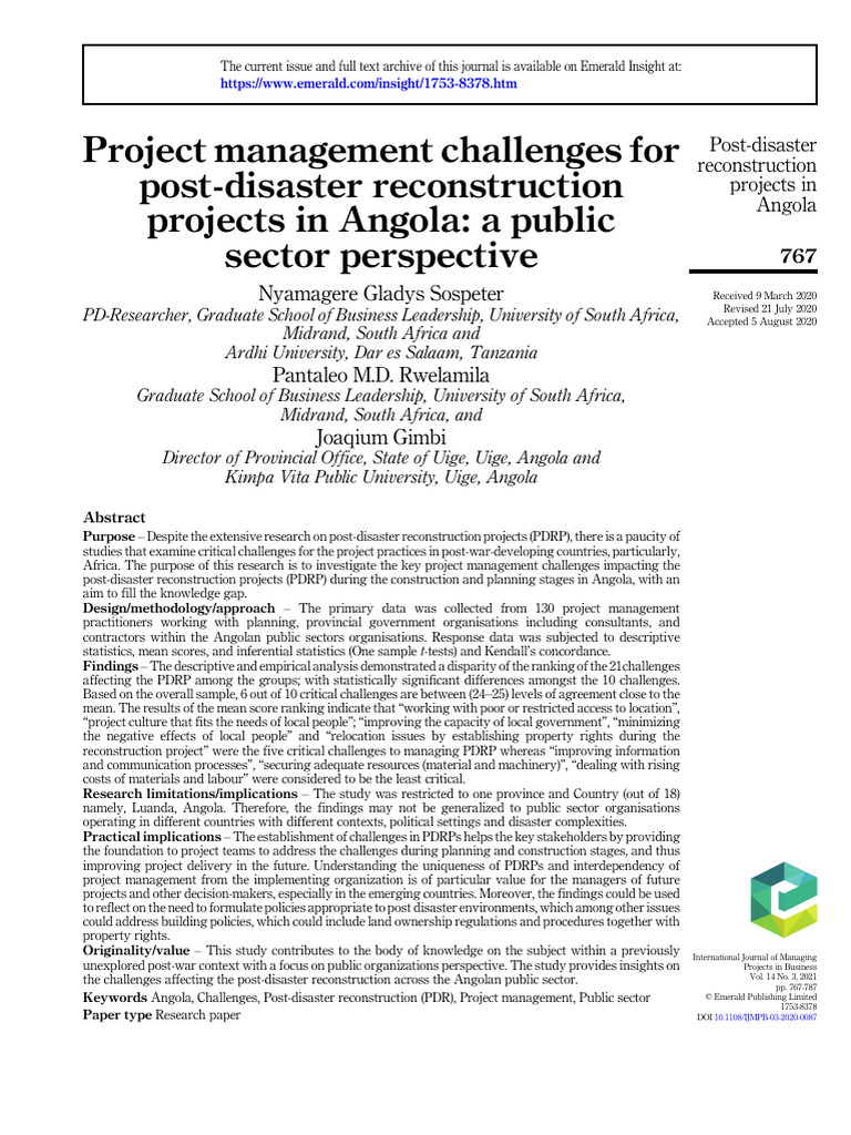 Project management challenges for PDR | PDF | Project Management ... Project management challenges for PDR | PDF | Project Management ...