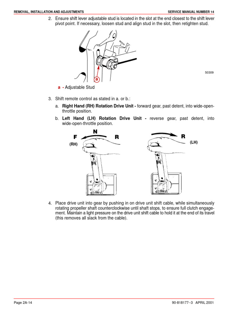 Shift Lever Adjustment Guide | PDF