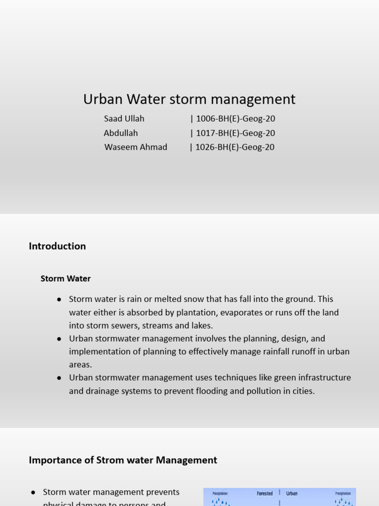 Urban Stormwater Management Techniques | PDF | Stormwater | Surface Runoff