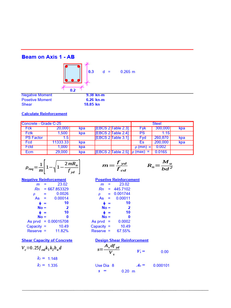 Grade beam structural design template (1) | PDF | Structural Engineering | Civil Engineering