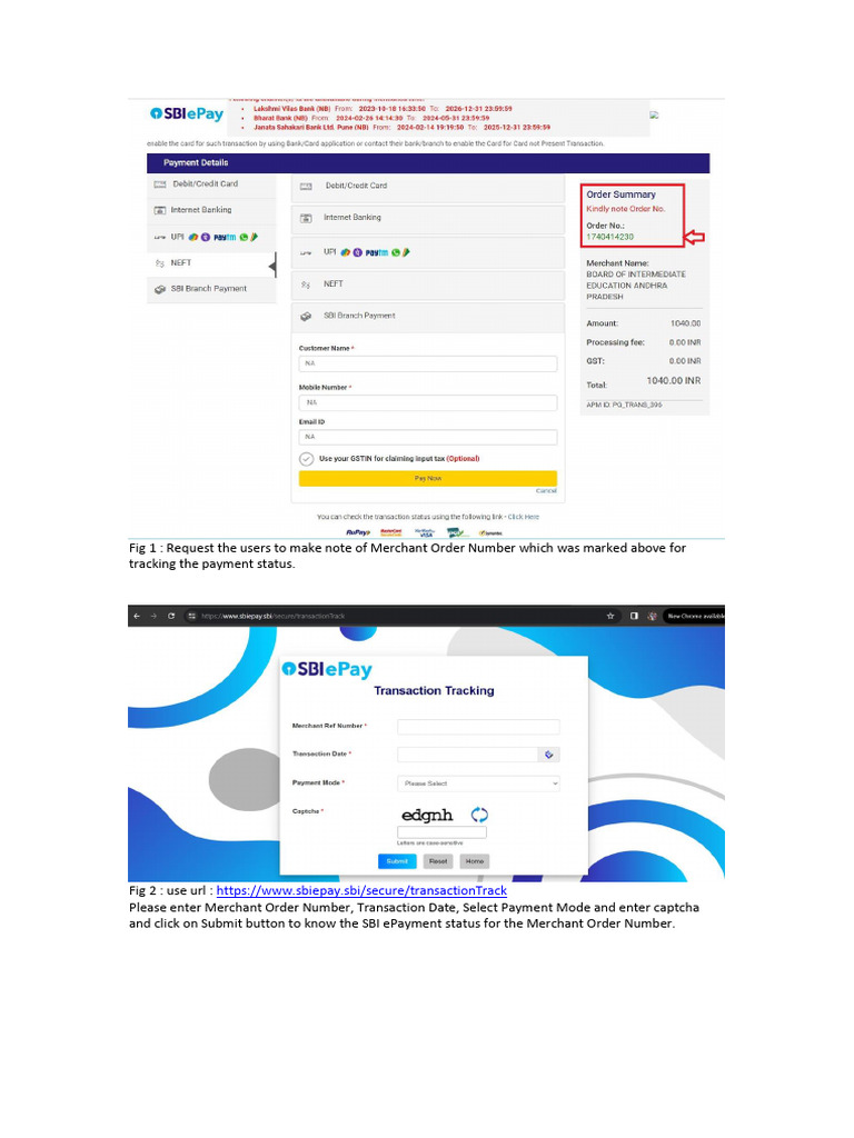 SBIEPay_HelpDocumentf | PDF