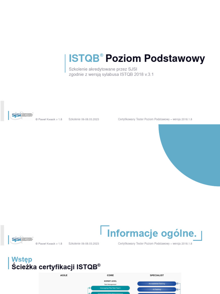 ISTQB FL PL Prezentacja | PDF