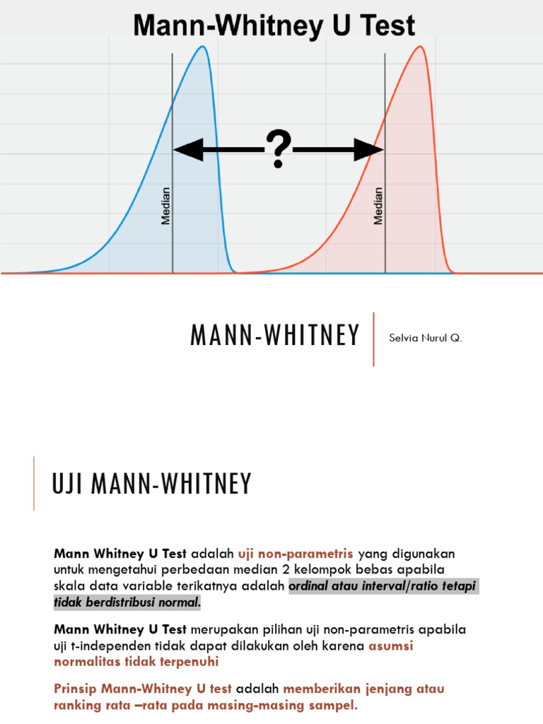 Mann-Whitney U Test | PDF