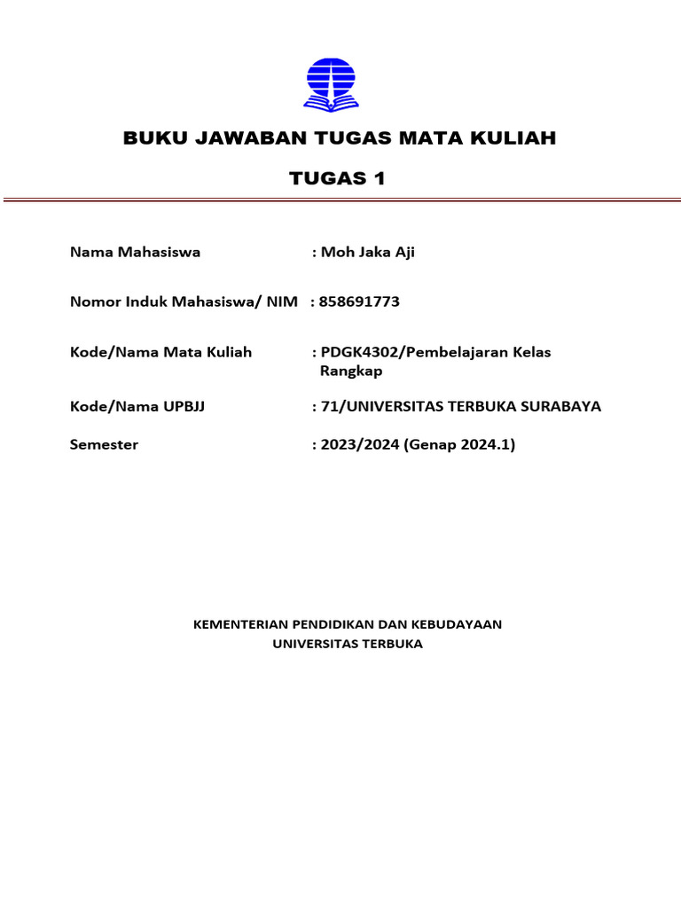TT1 PKR Moh Jaka Aji Purnomo - 858691773 | PDF | Kesehatan Holistik | Sains & Matematika