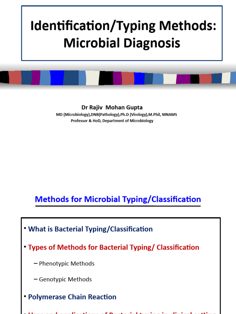 Microbiology Typing Methods UG 2023 | PDF | Dna Sequencing | Polymerase ...