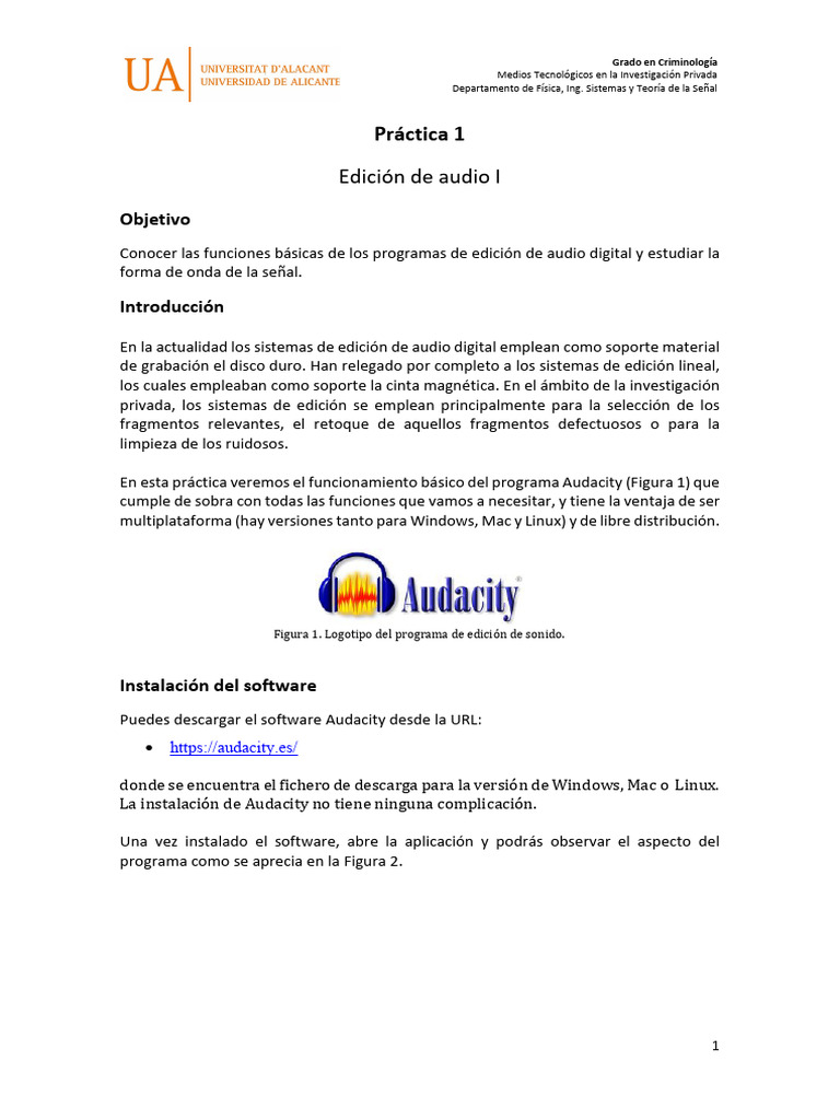 Pr†ctica 1 | PDF | Archivo de computadora | Sonido