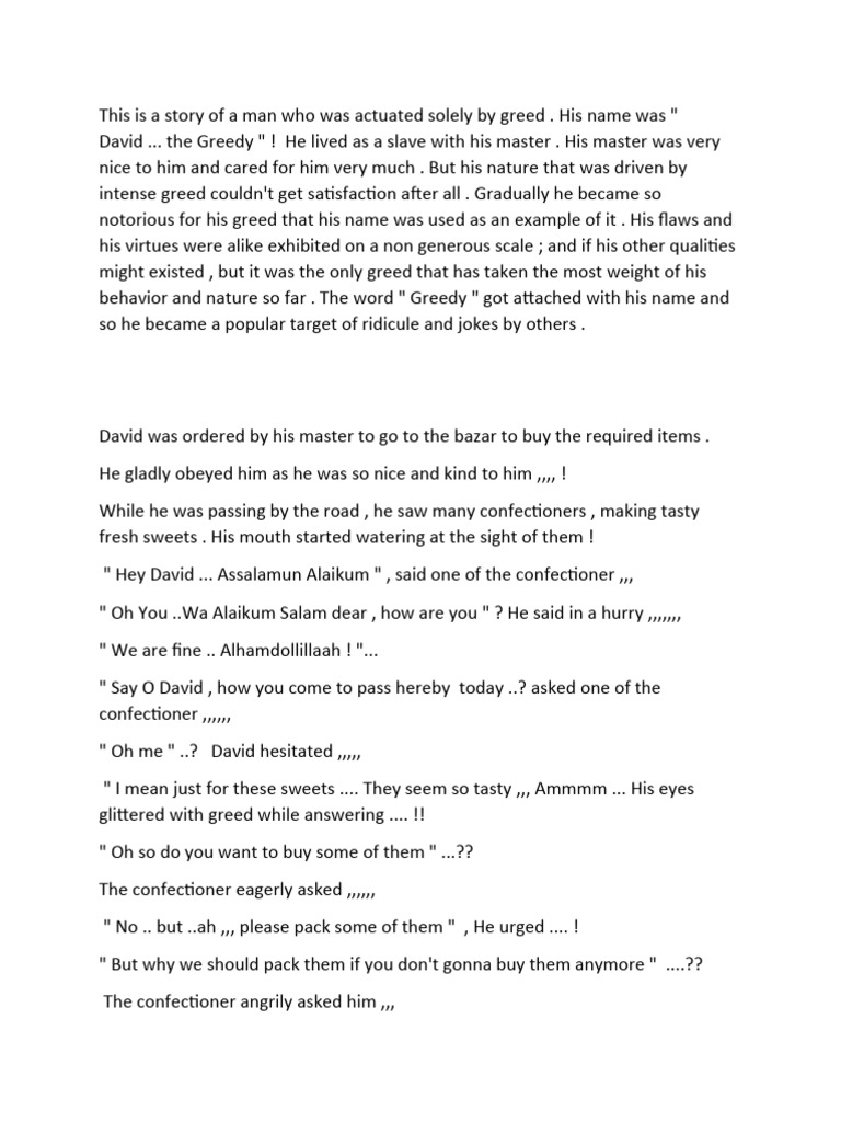 An Unconvincing Greed ! | PDF | Greed