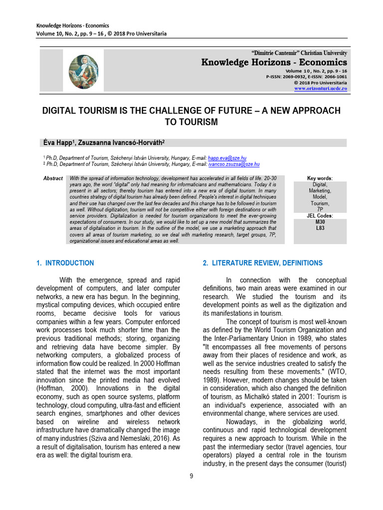 Digital Tourism: Future Challenges Ahead | PDF | Tourism | Social Media