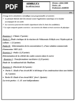 Correction Examen National de Physique Chimie SM 2025 SN-1 | PDF
