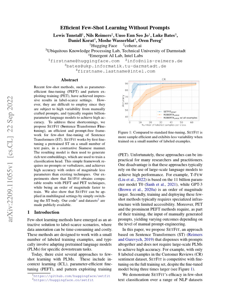 setfit | PDF | Statistical Inference | Learning