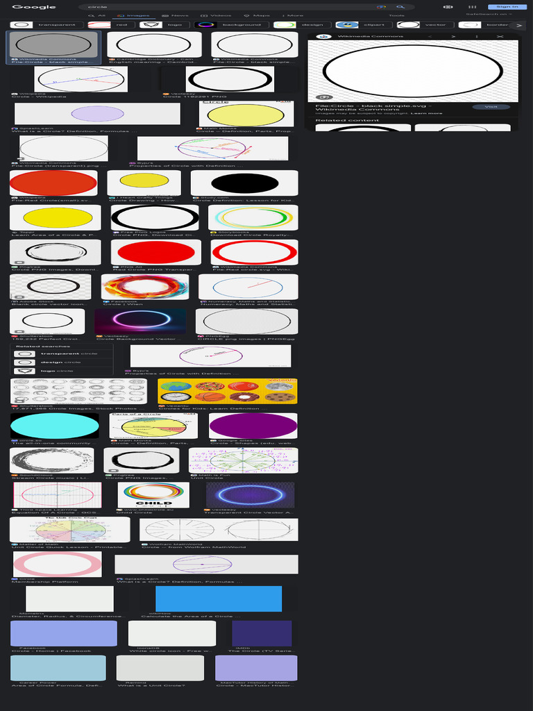 Circle - Google Search | PDF | Circle | Wikipedia