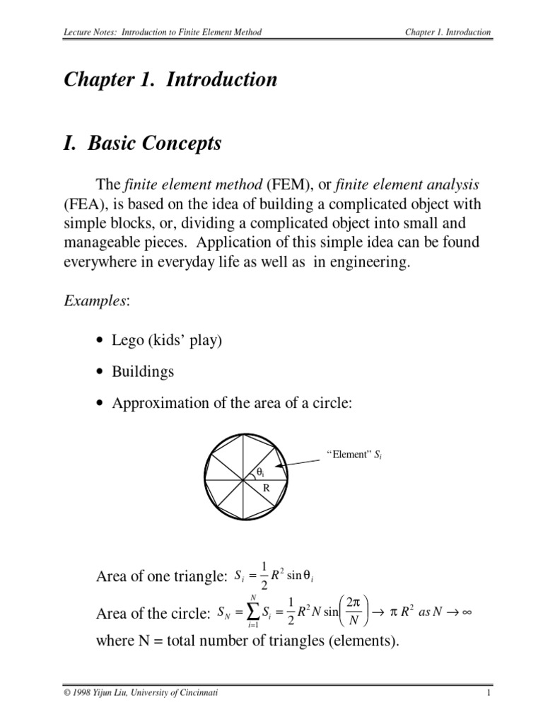 Finite Element Methods Lectures Download Free Pdf Finite Element Method Matrix Mathematics
