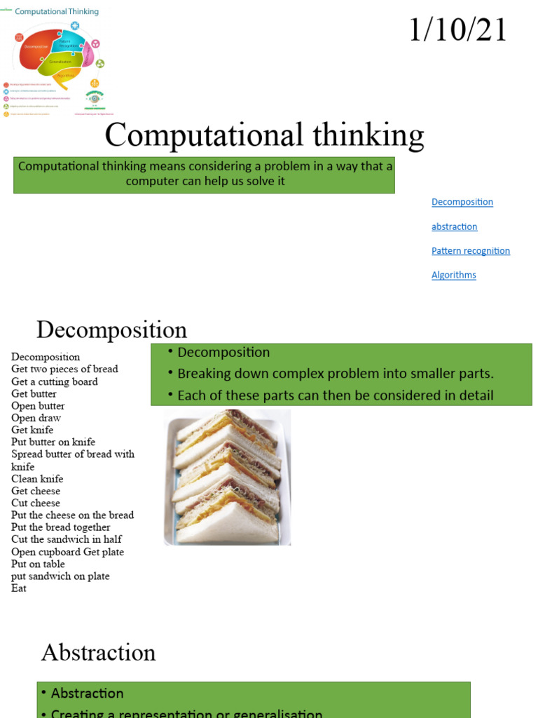Computational Thinking | PDF | Algorithms | Abstraction (Computer Science)