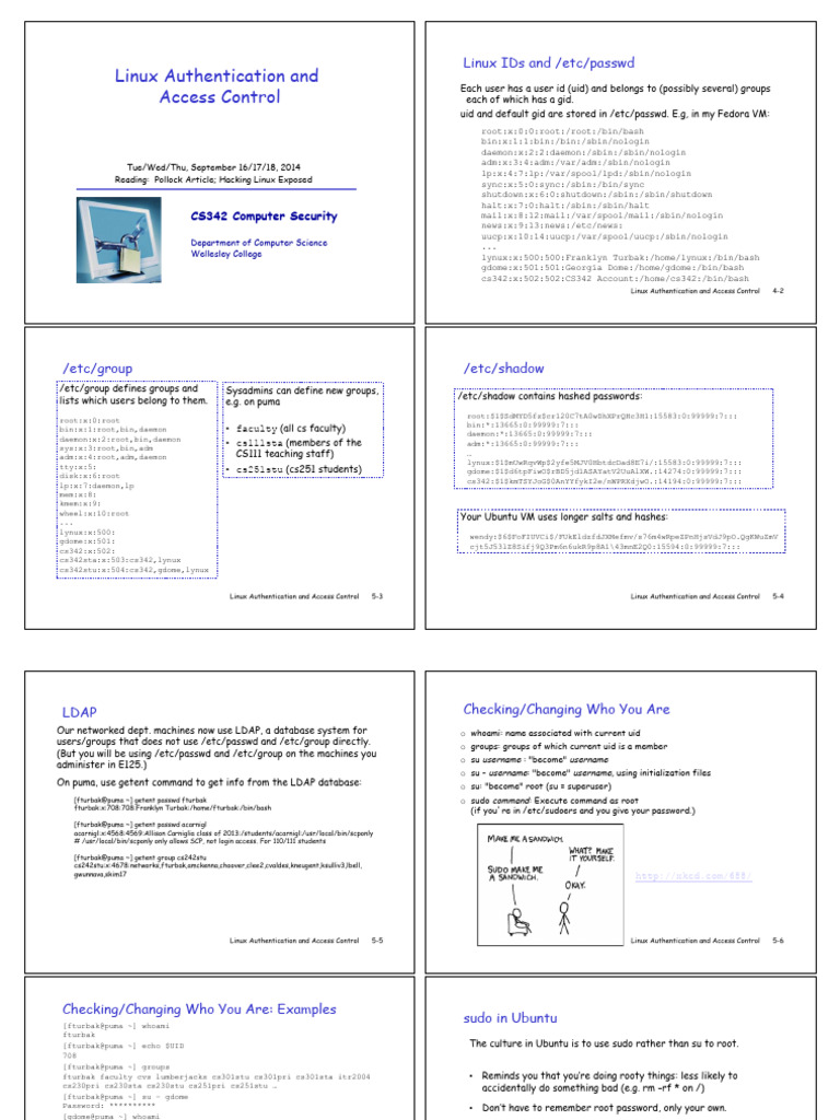05 Linux Access Control | PDF | Superuser | Sudo