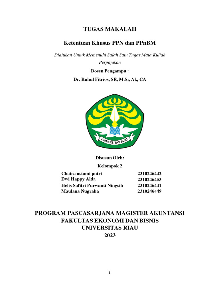 PPN atas Penyerahan BKP di KPBPB | PDF