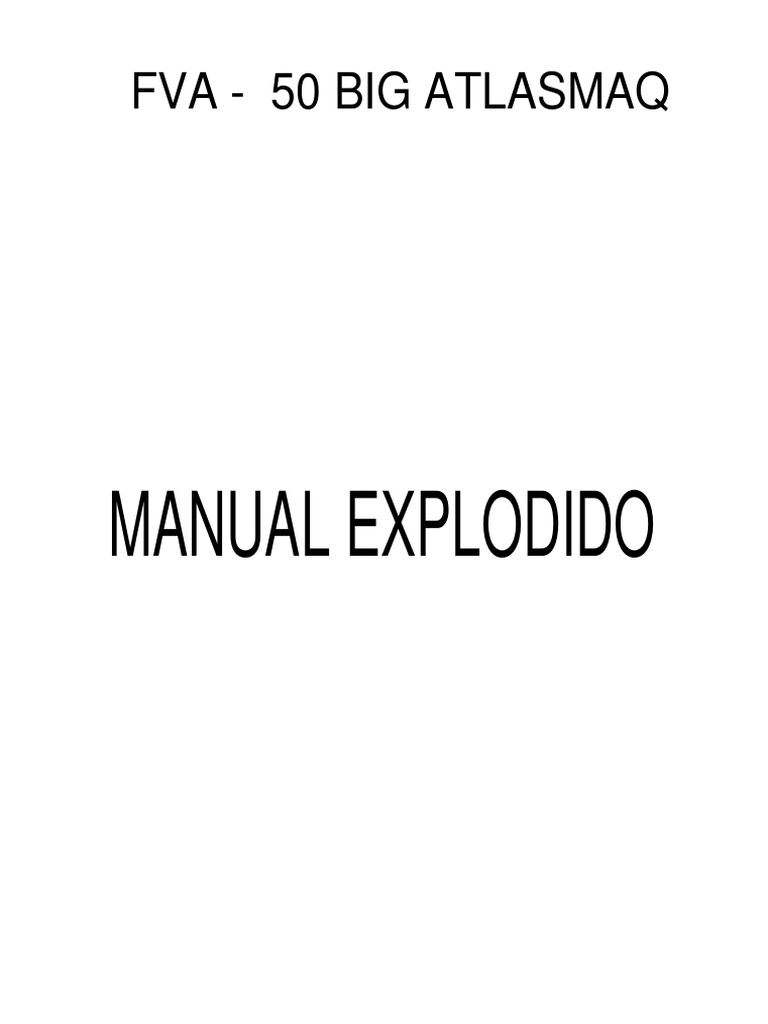 FVA-50 Big - Manual Explodido | PDF | Screw | Nut (Hardware)