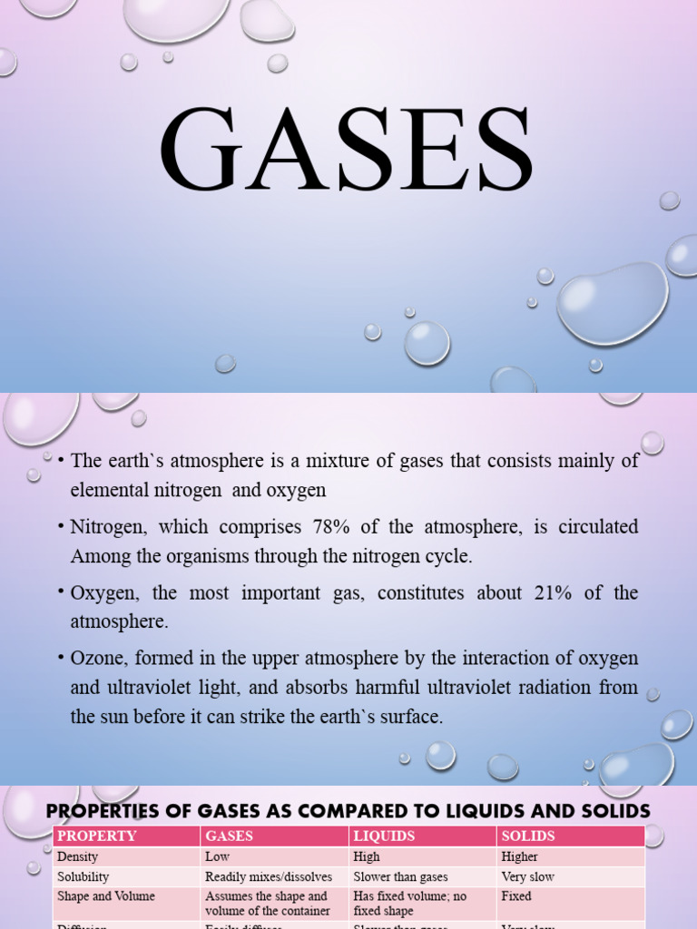 Gases | PDF | Gases | Temperature