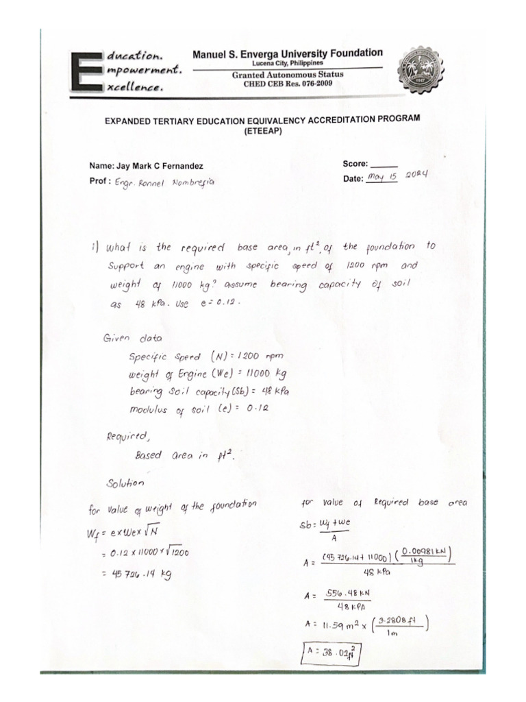 Power Plant Assignment 4 Jay Mark. C Fernandez | PDF