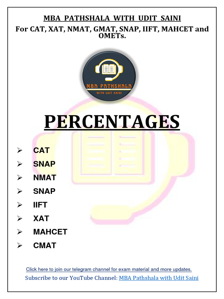 04 Percentages Sheet 04 Pdf
