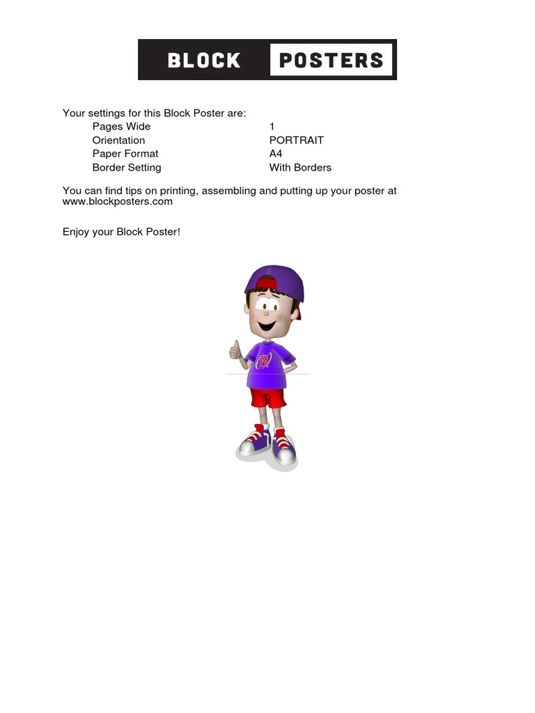Block Poster Setup Guide | PDF | Career & Growth | Home & Garden