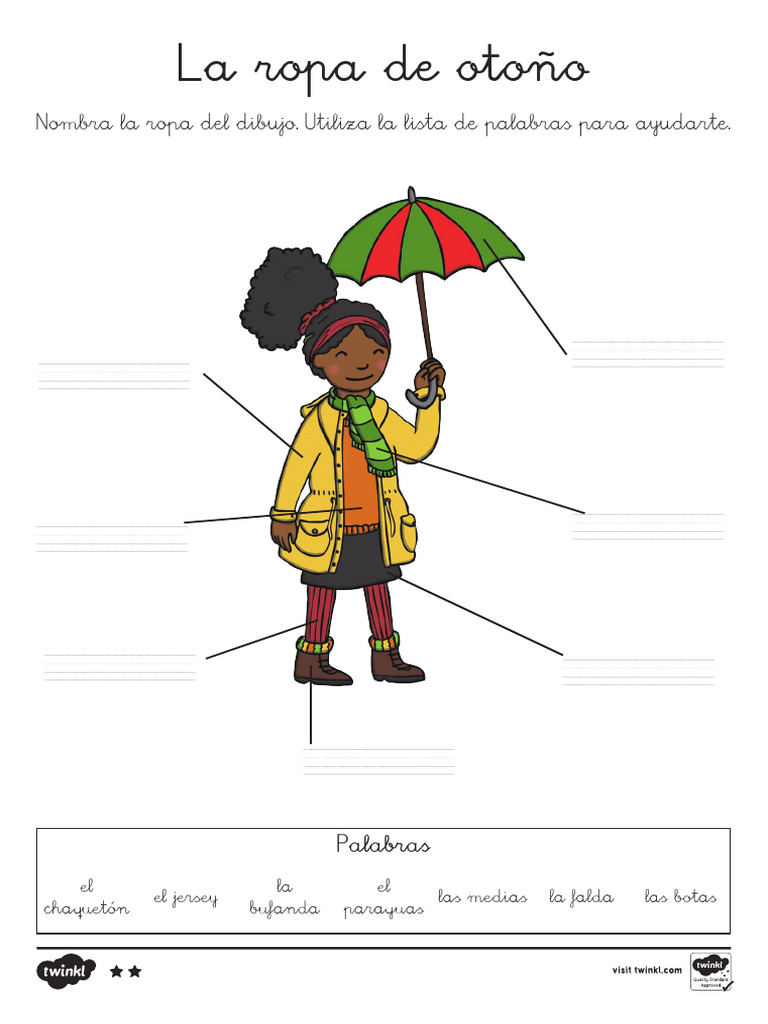 ROPAS - Actividades 2 - Describir Ropas | PDF | Artes del Lenguaje y ...