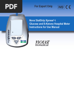 Nova Biomedical Nova Statstrip Xpress Glucose Meter Manual Original 1 ...