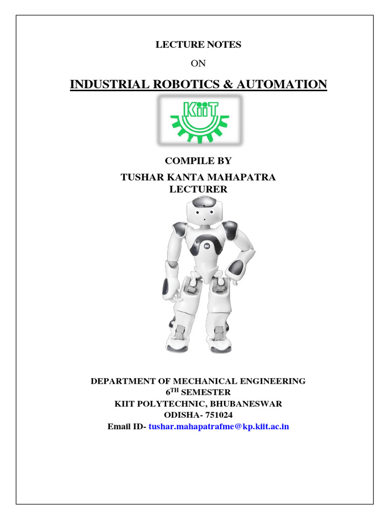SM 6th Sem Mech Industrial Robotics Automation | Download Free PDF | Automation | Robotics