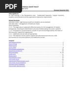 Theatre Operating List Scheduling Policy | PDF | Surgery | Patient
