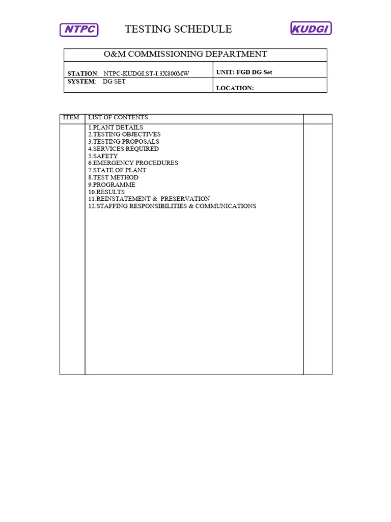 DG SET | PDF | Fuse (Electrical) | Relay