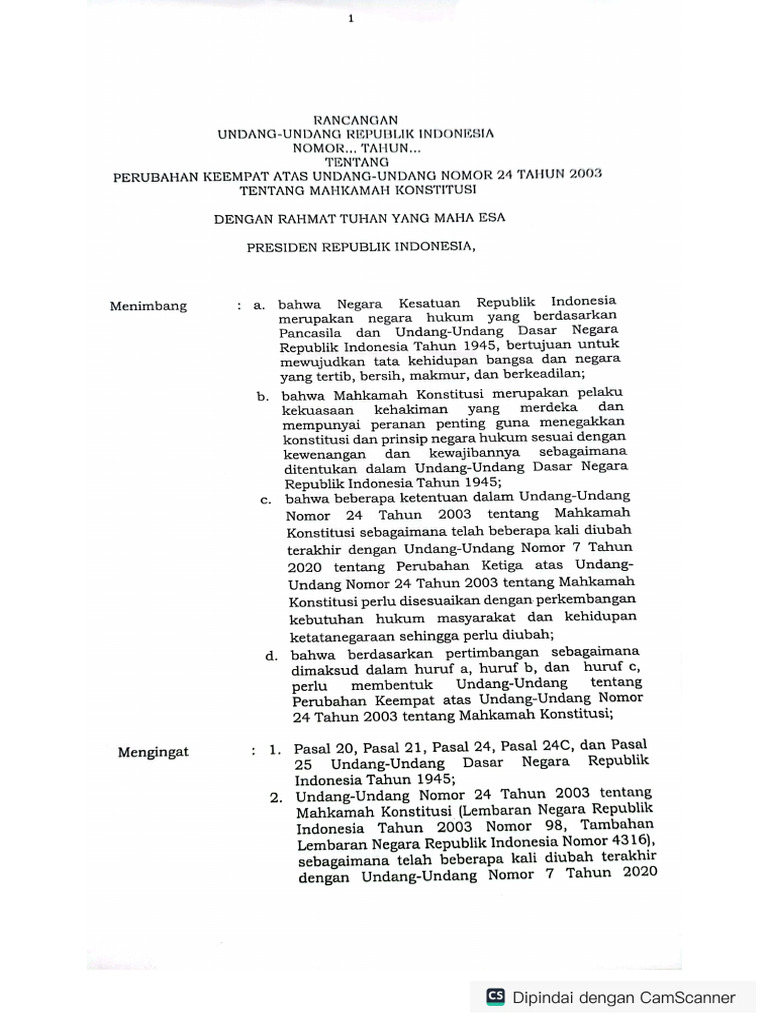 Draft RUU MK 2024 | PDF