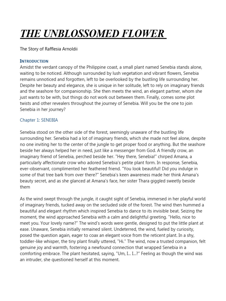 The Unblossomed Flower (Autorecovered) | PDF | Wound