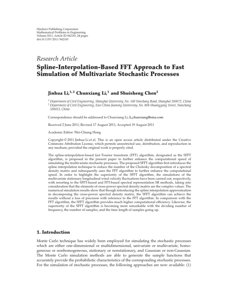 Spline-Interpolation-Based FFT Approach To Fast Si | PDF | Eigenvalues And Eigenvectors | Fast ...