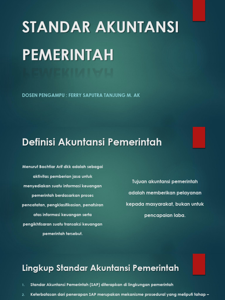 Standar Akuntansi Pemerintah di Indonesia | PDF