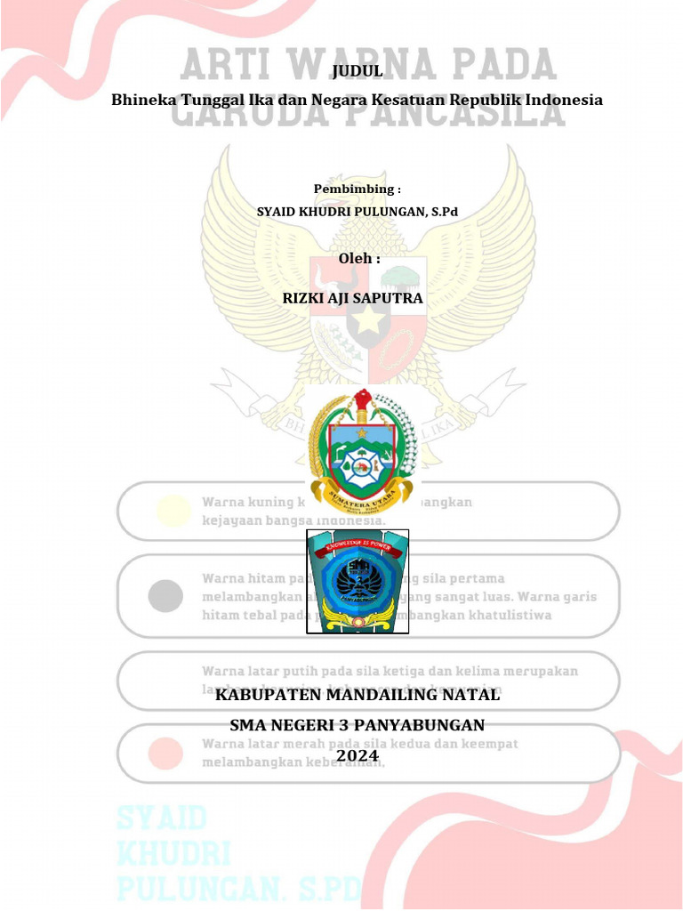 Bhineka Tunggal Ika & NKRI - RIZKI - AJI - SAPUTRA Fix | PDF | Perjalanan