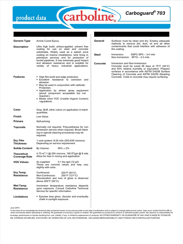 Dokumen - Tips Pds Carboguard 703 | PDF | Concrete | Humidity