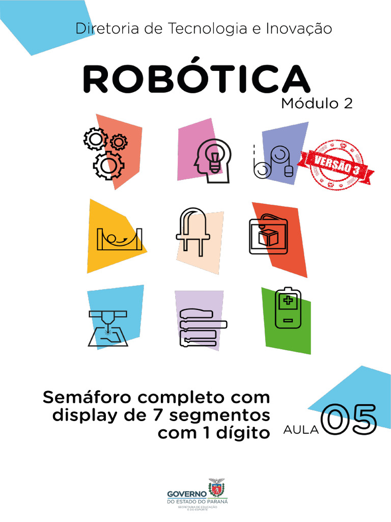 Aula05 Semaforo Completo Display em m2 v3 | PDF | Semáforo | Arduino
