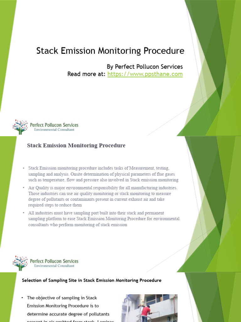 Stack Emission Monitoring Procedure PPT | PDF | Exhaust Gas | Gases