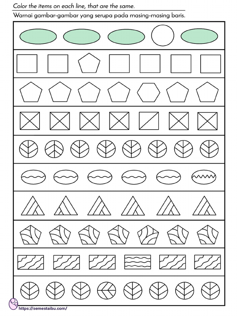 Diskriminasi Visual - Bentuk | PDF