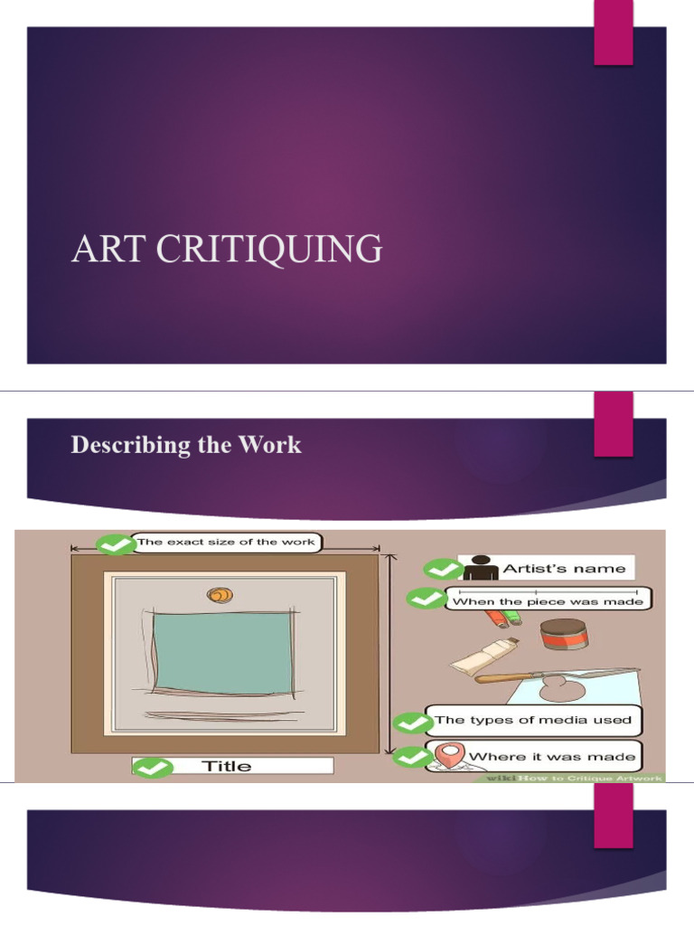 How to Critique Artwork | PDF | Composition (Visual Arts) | Shape