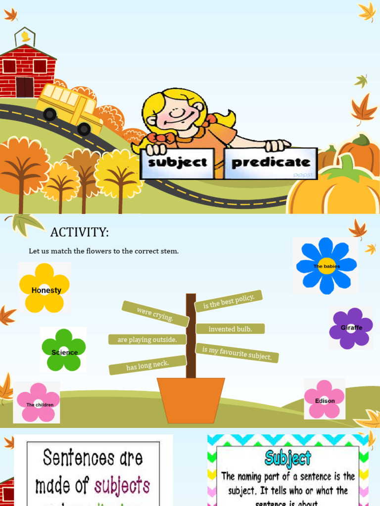 Subject & Predicate | PDF