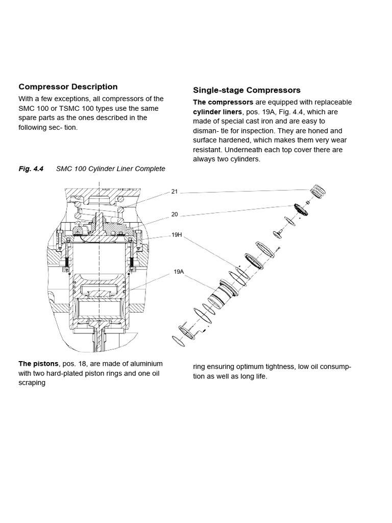 Compressor Description | PDF | Pump | Piston