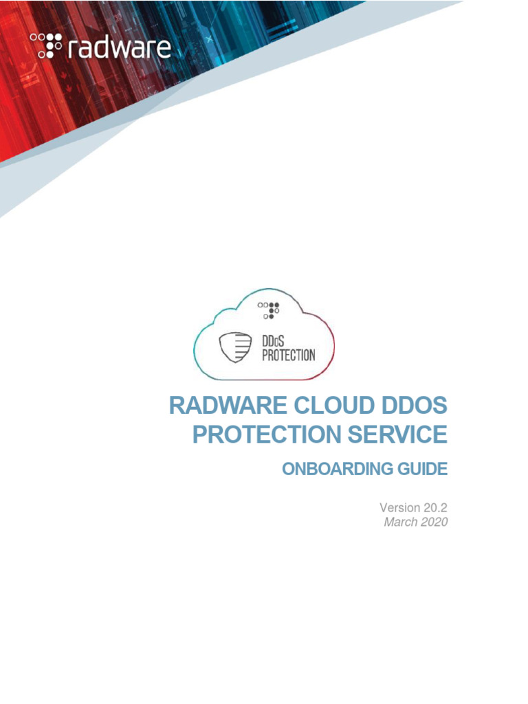 Cloud DDoS Onboarding Guide | PDF | Transport Layer Security | Denial Of Service Attack
