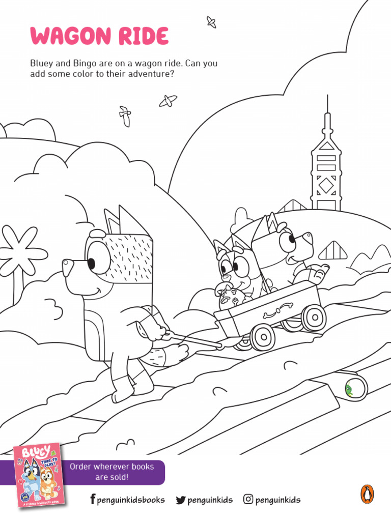 Wagon Ride Coloring Sheet Activity | PDF