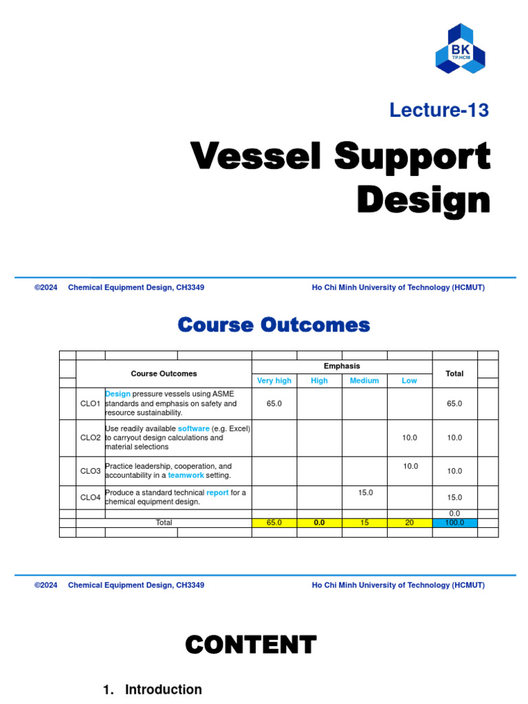 Pressure Vessel Support Design Guide | PDF | Bending | Stress (Mechanics)