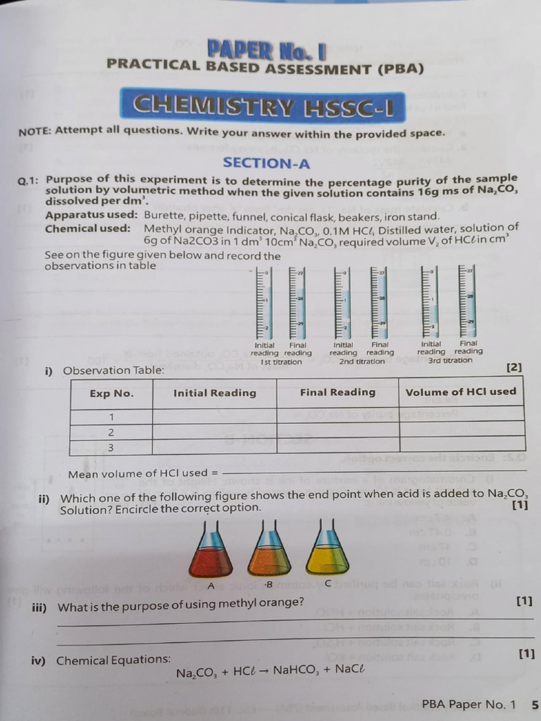 PBA Chem XI | PDF