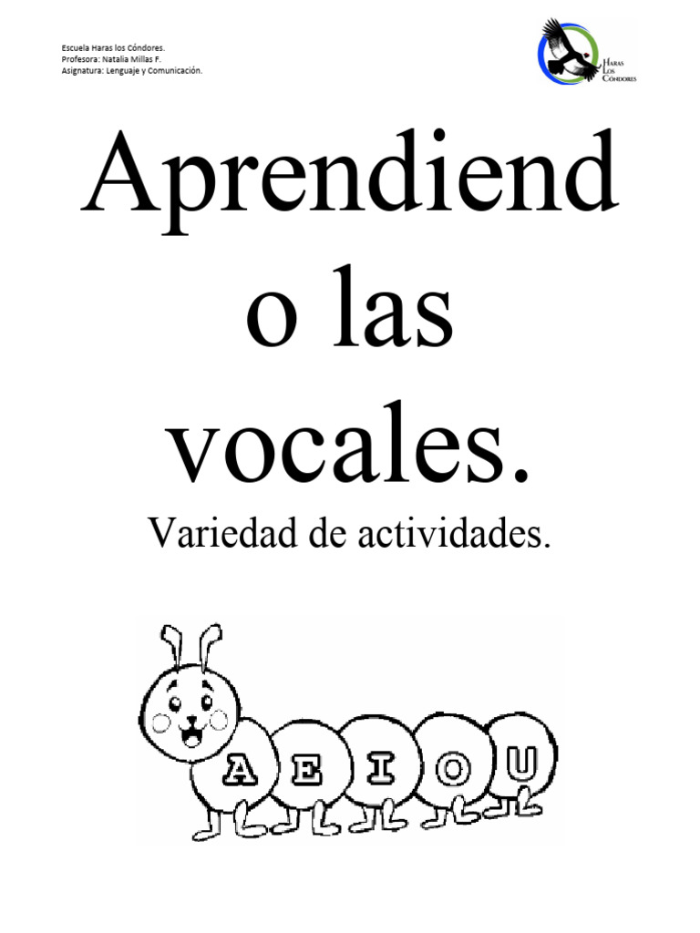 Set Vocales | PDF | Sílaba | Vocal