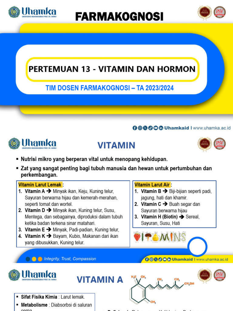 Panduan Lengkap Vitamin dan Hormon | PDF